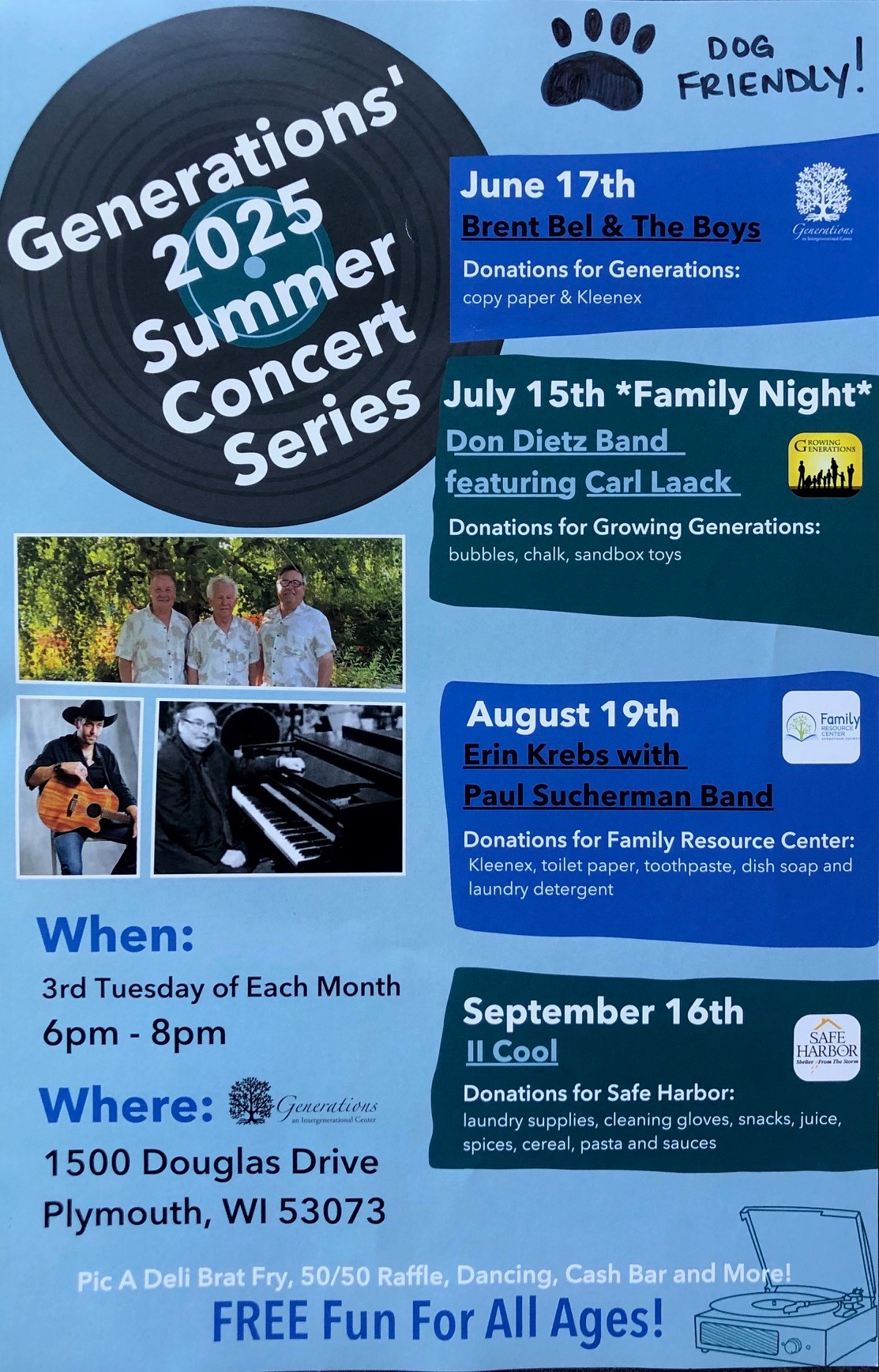 Generations’ 2025 Summer Concert Series – Brent Bel & The Boys – Cow ...